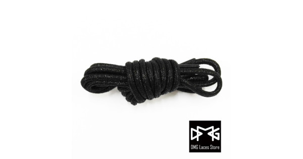 Rope Laces ( Black Metallic )