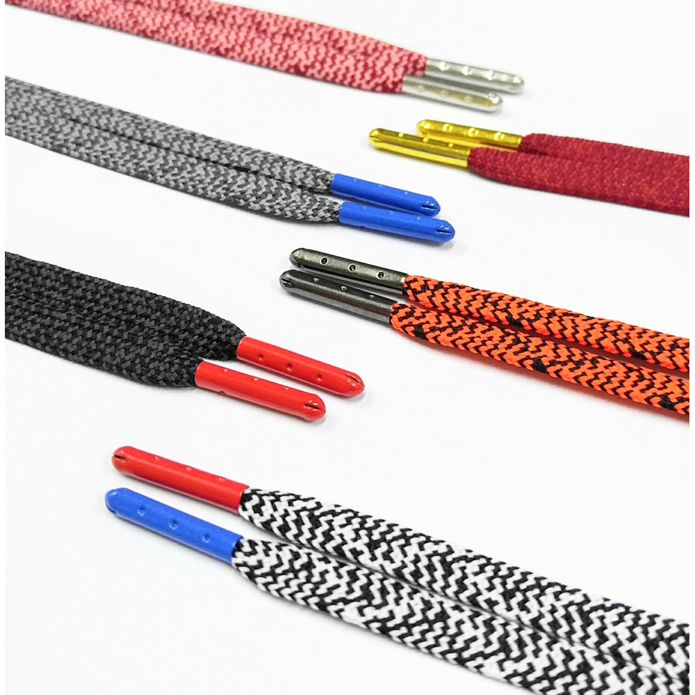 Multi-color Flat Laces ( Burgundy )