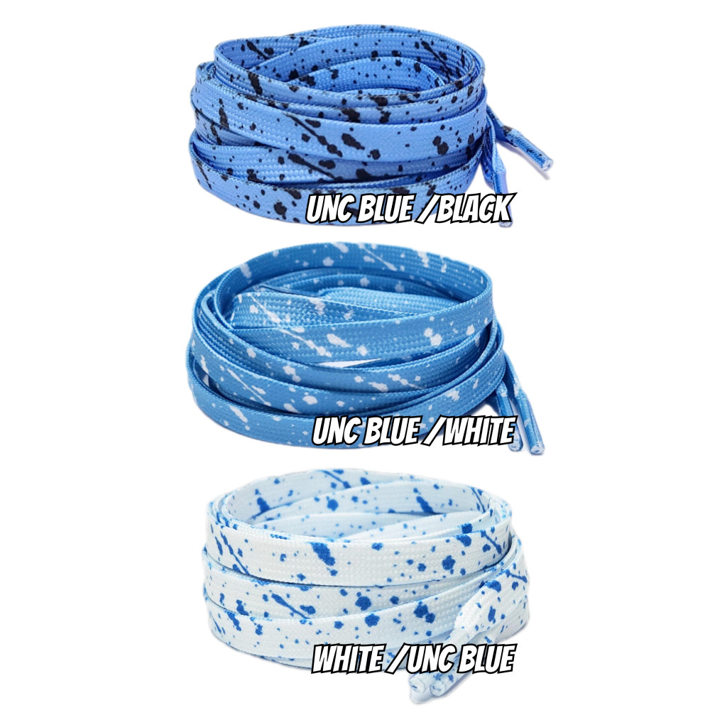 UNC Blue Cement Flat Laces