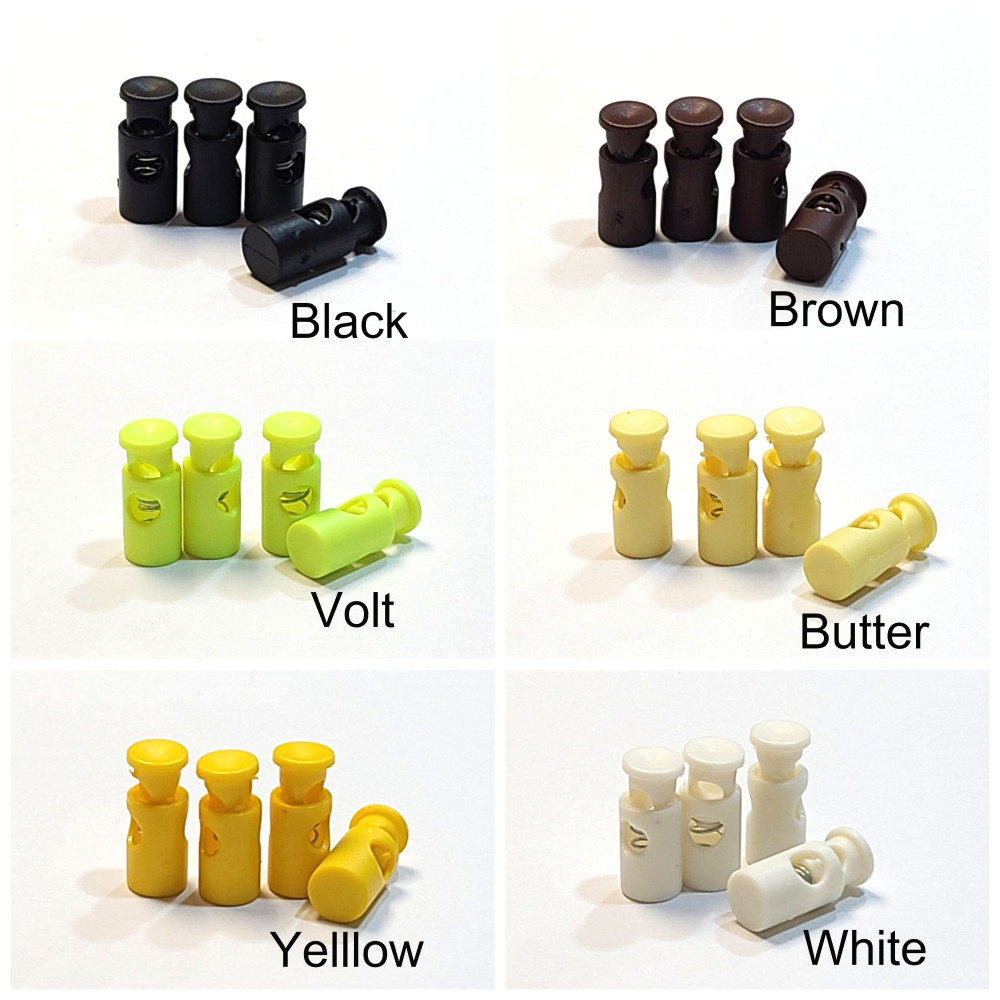 Plastic Buckle Lace Locks - 18 Colours