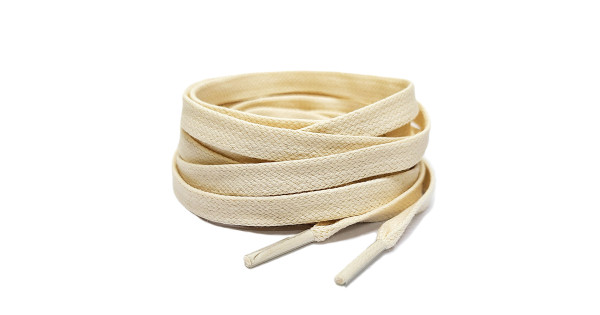 Wax Flat Laces ( Cream )